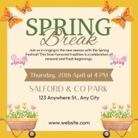 Spring Break Ads Template | PosterMyWall