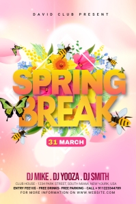 Spring Break Party Poster Template | PosterMyWall