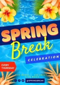 Spring Break Party Celebration Template | PosterMyWall