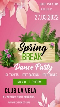 Yellow spring break Instagram story Template | PosterMyWall