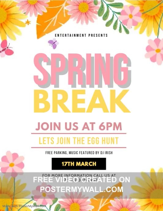 Copy of SPRING BREAK | PosterMyWall