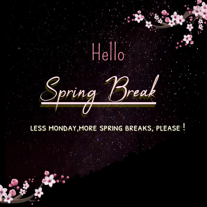 Spring break Template | PosterMyWall