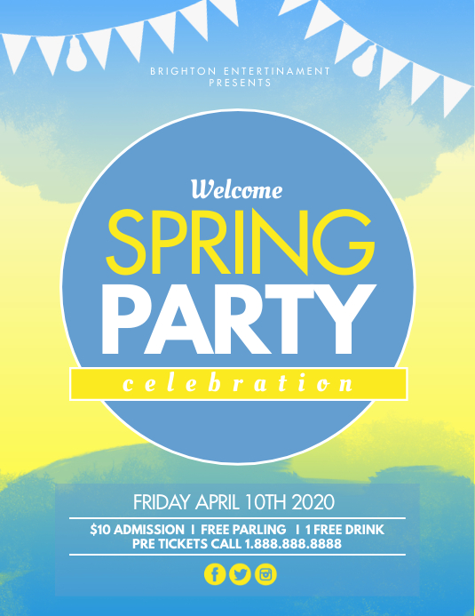 Spring Break Template | PosterMyWall