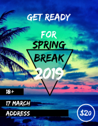 SPRING BREAK Template | PosterMyWall