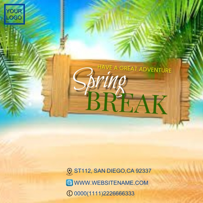 Modèle Spring break | PosterMyWall