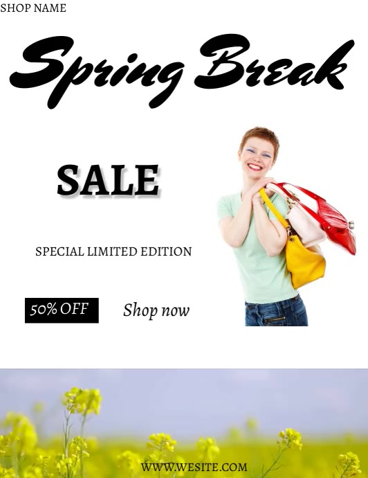 Spring Break Template | PosterMyWall