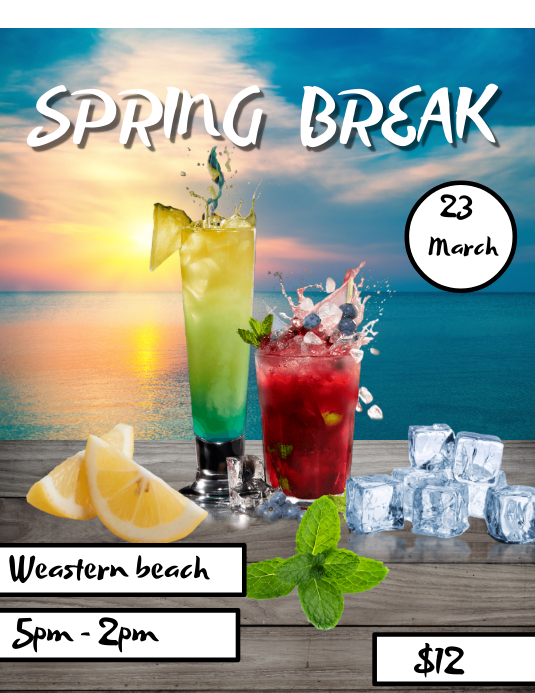 spring break Template | PosterMyWall