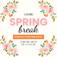 spring break party VIDEO INSTAGRAM POSTER Template | PosterMyWall