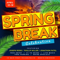 Spring Break Template | PosterMyWall