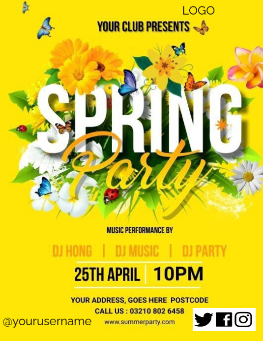 Spring break Template | PosterMyWall