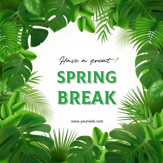 Spring Break Template | PosterMyWall