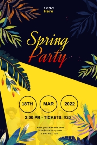 Spring Break Party Poster Template | PosterMyWall