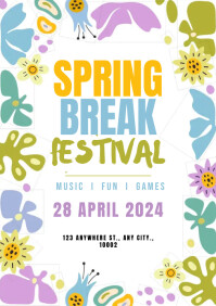 Spring Break Festival Template | PosterMyWall
