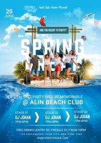 Spring Break Flyer Template | PosterMyWall