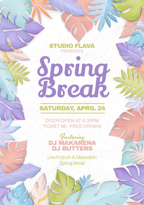 Copy of Spring Break Flyer | PosterMyWall