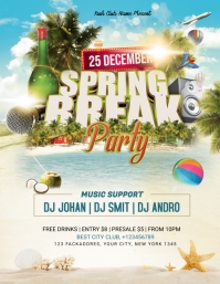 Spring Break Flyer Template | PosterMyWall
