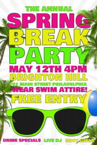 Spring Break Template | PosterMyWall