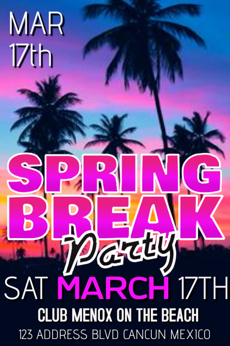spring break Template | PosterMyWall
