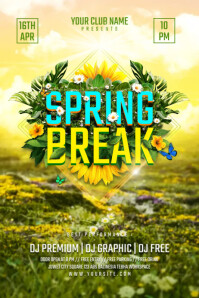 Spring Break Flyer Template | PosterMyWall