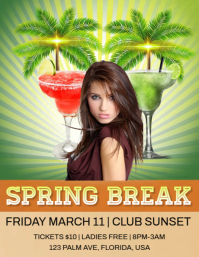 Spring Break Flyer Template | PosterMyWall
