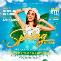 Spring Break Flyer Template Design | PosterMyWall