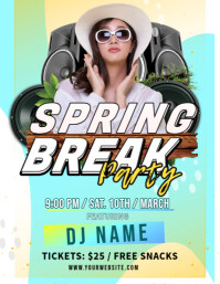 Spring Break Flyer Template | PosterMyWall