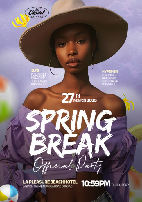 Copy of Spring Break Party Design | PosterMyWall