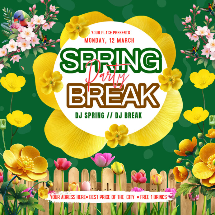 Copy of Spring Break Party | PosterMyWall