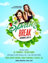 Spring Break Party Flyer Template | PosterMyWall