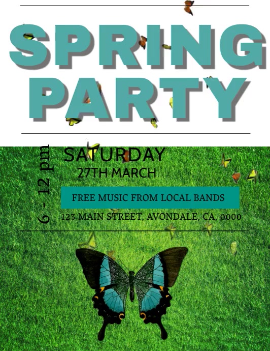 Copy of SPRING BREAK Party Event Flyer Template | PosterMyWall