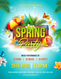 Spring Break Party Flyer Template | PosterMyWall