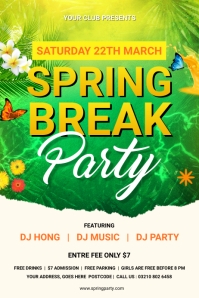 Spring Break Template | PosterMyWall