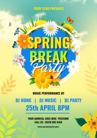 SPRING BREAK Template | PosterMyWall