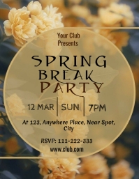 Spring Break Party Flyer Template | PosterMyWall