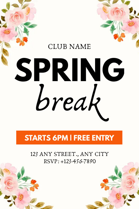 Copy of Spring Break Poster | PosterMyWall