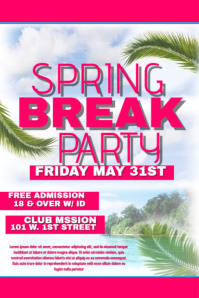 Spring Break Template | PosterMyWall