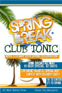 Spring Break Template | PosterMyWall