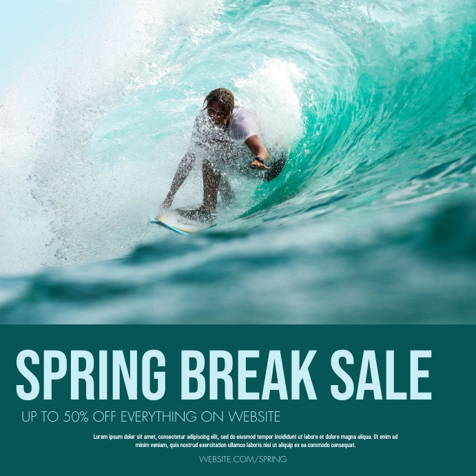 Copy of Spring Break sale | PosterMyWall