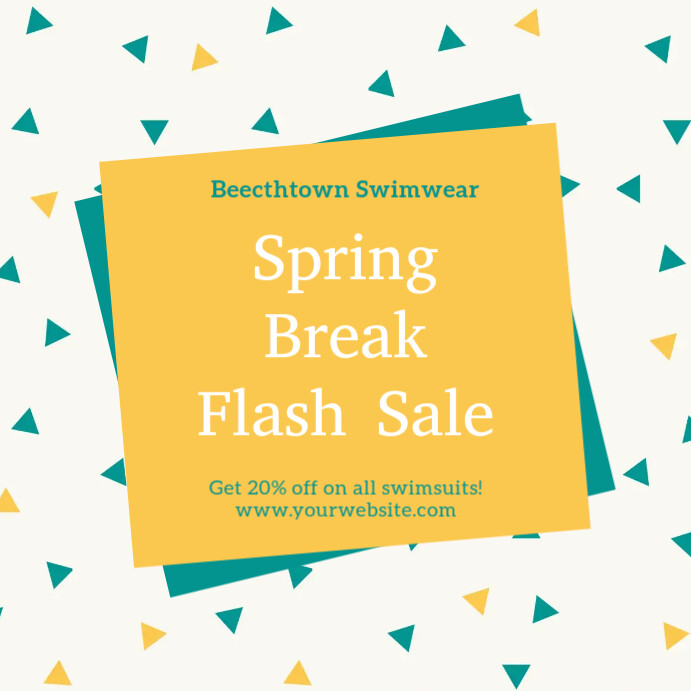Spring Break Sale Instagram Template | PosterMyWall