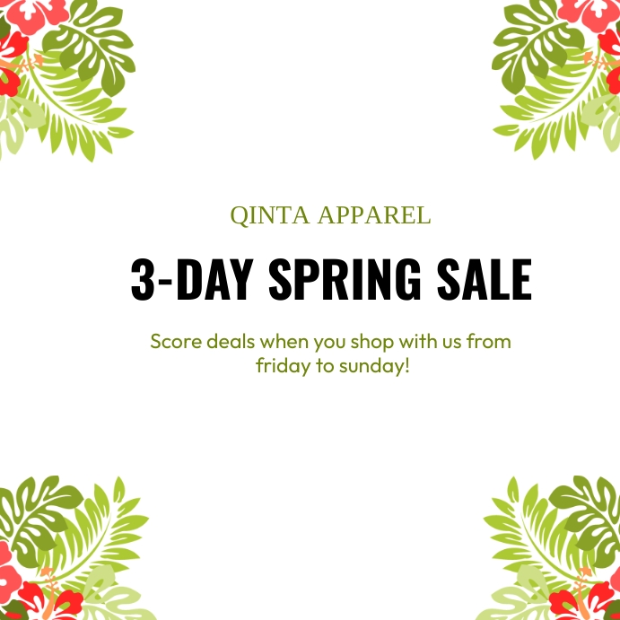 spring break sale template | PosterMyWall