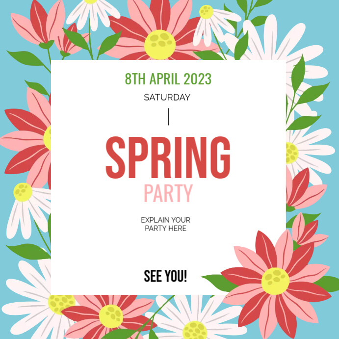 Plantilla de Vacaciones de Primavera | PosterMyWall