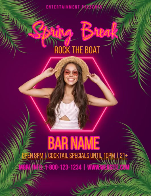 Spring Break Template | PosterMyWall