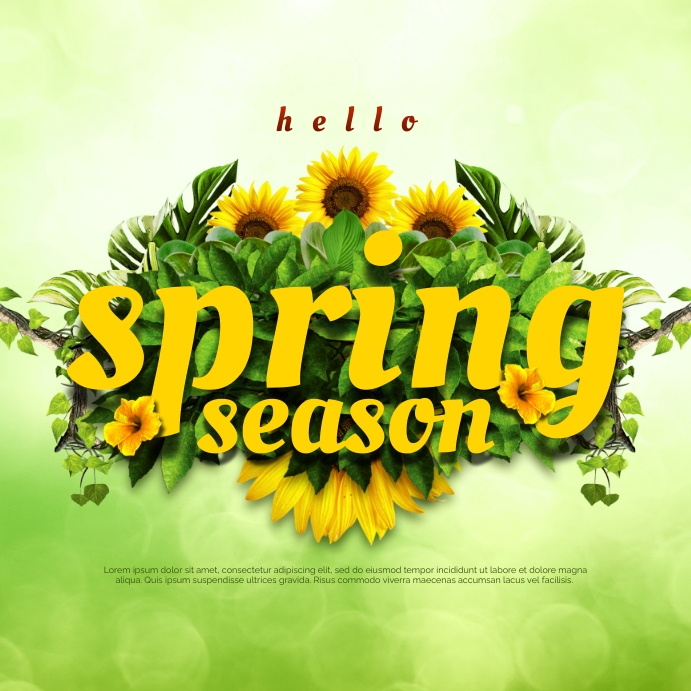 Spring Card Design Template | PosterMyWall