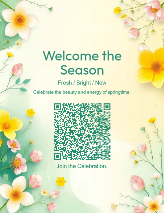 Copy of Spring Celebration Flyer Template with Fresh Colorful Design ...