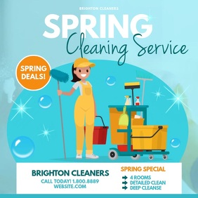 Spring cleaning Template | PosterMyWall
