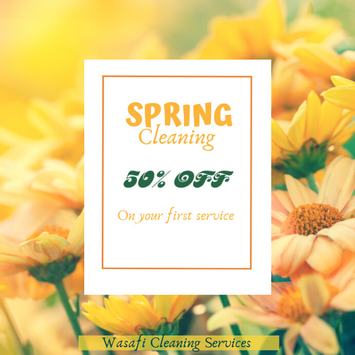 Spring cleaning services flyer template | PosterMyWall