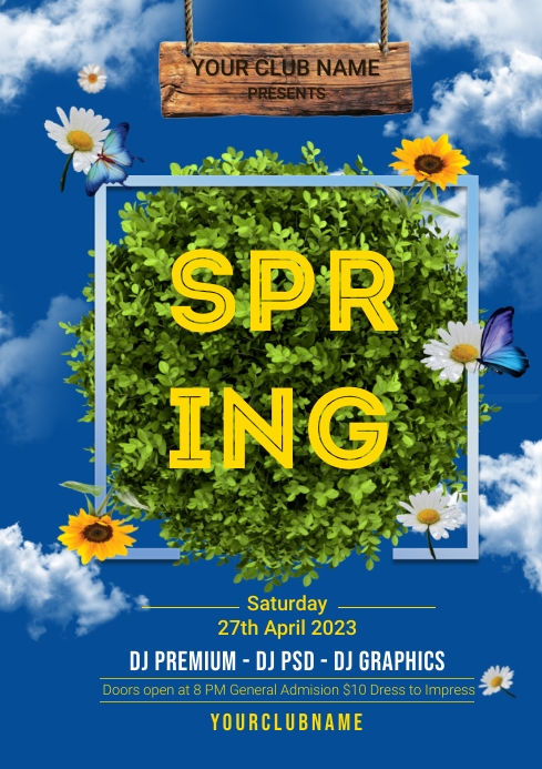Spring Club Template | PosterMyWall