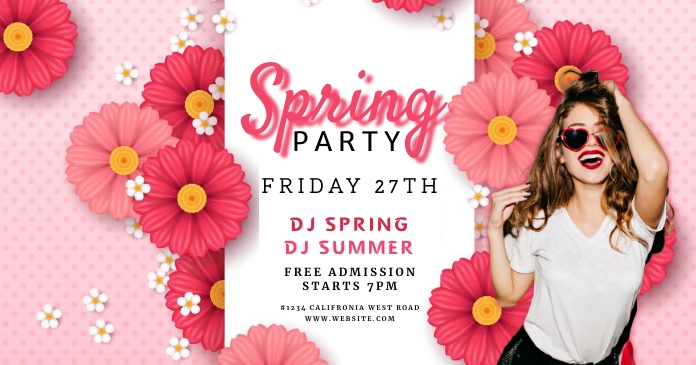 SPRING CLUB PARTY EVENT flyer template | PosterMyWall