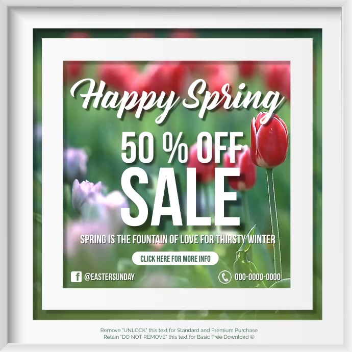 Spring Template | PosterMyWall