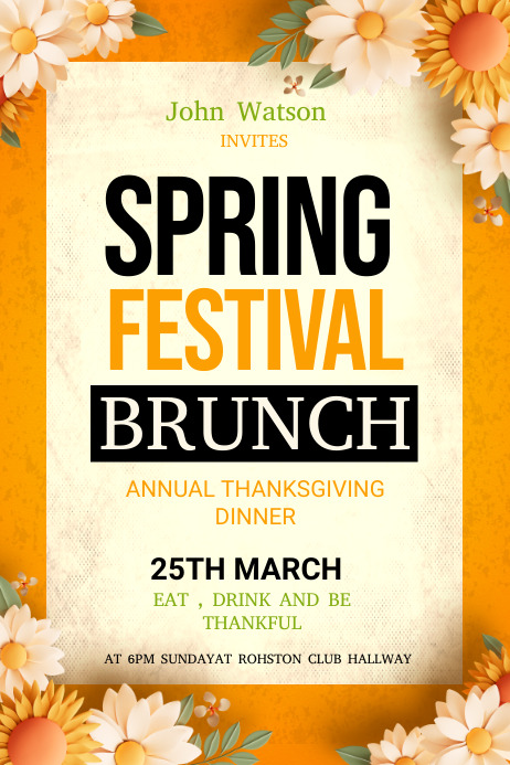 spring Template | PosterMyWall